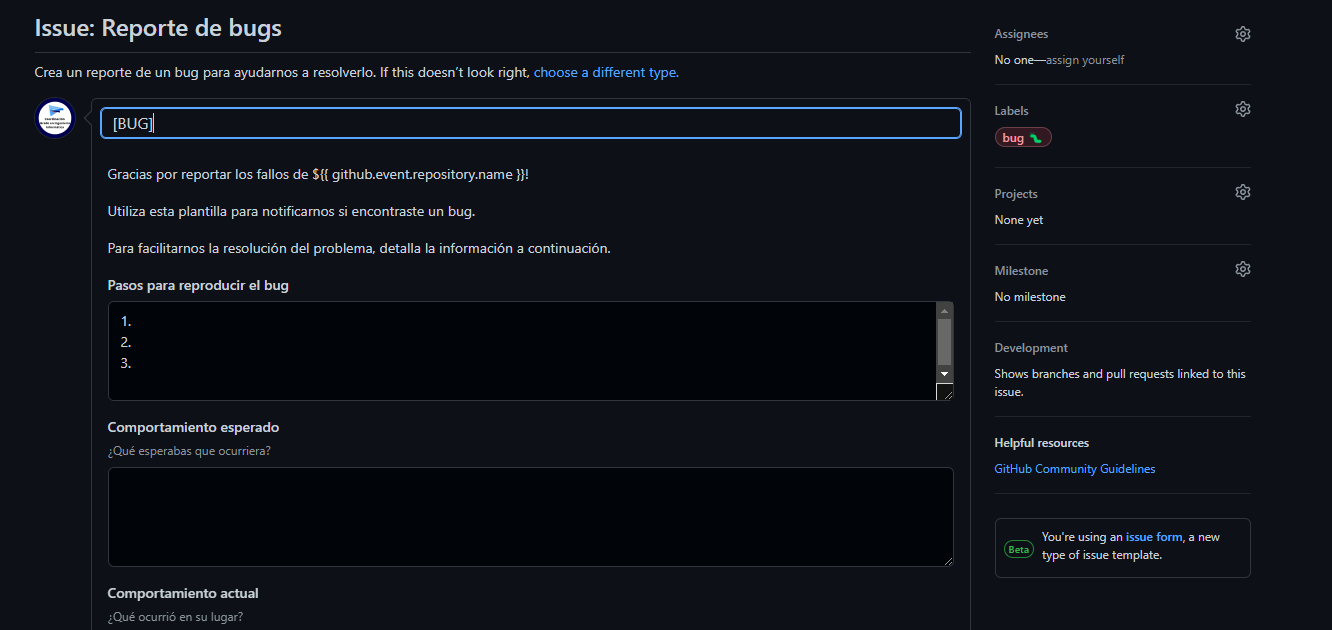 Projects - Formación en GitHub